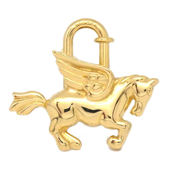 Hermes | Accessories | Hermes Pegasus 993 Cadena Lock Bag Charm Gold ...